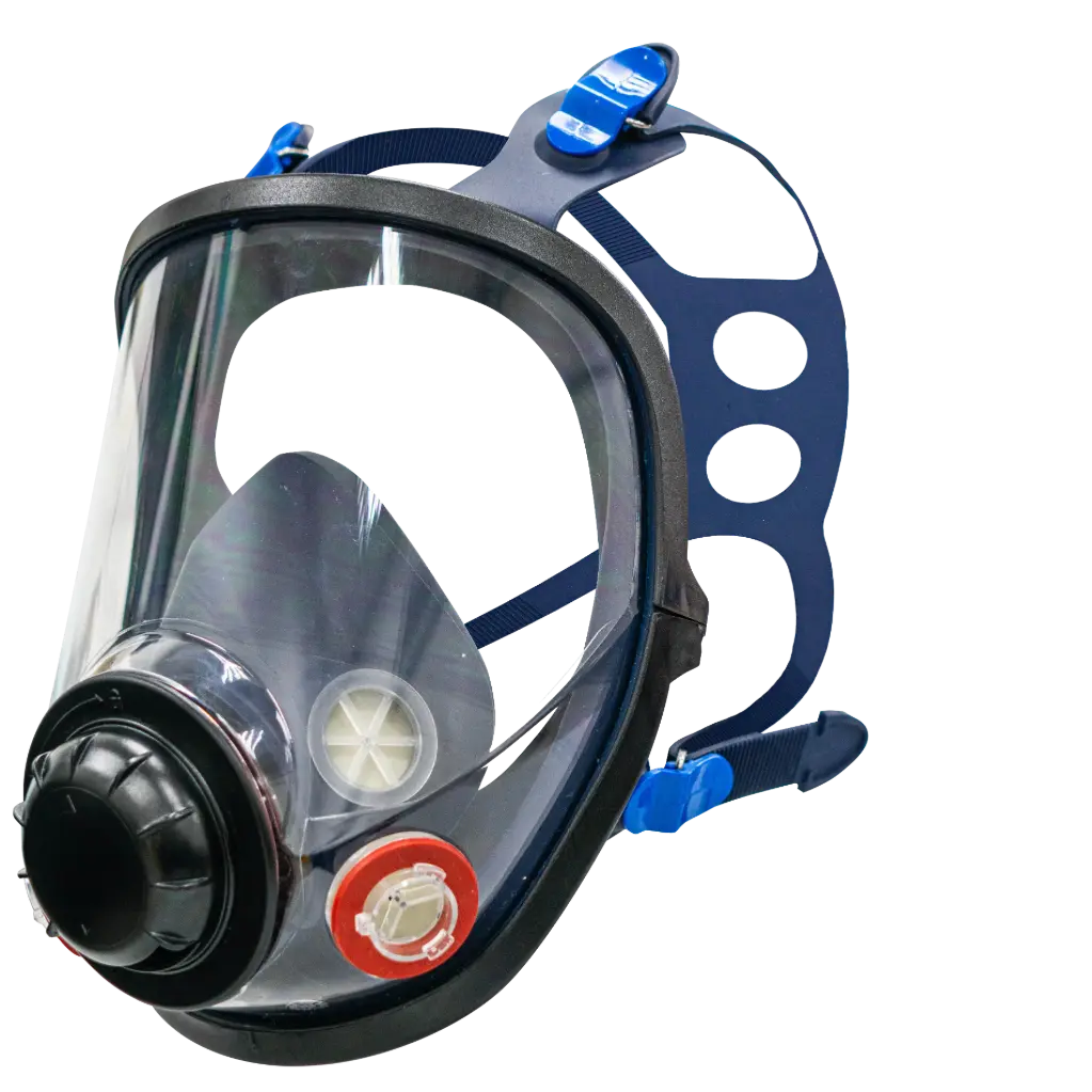 SAFETYWARE 9800 Dual Cartridge Silicone Full Face Air Purifying ...